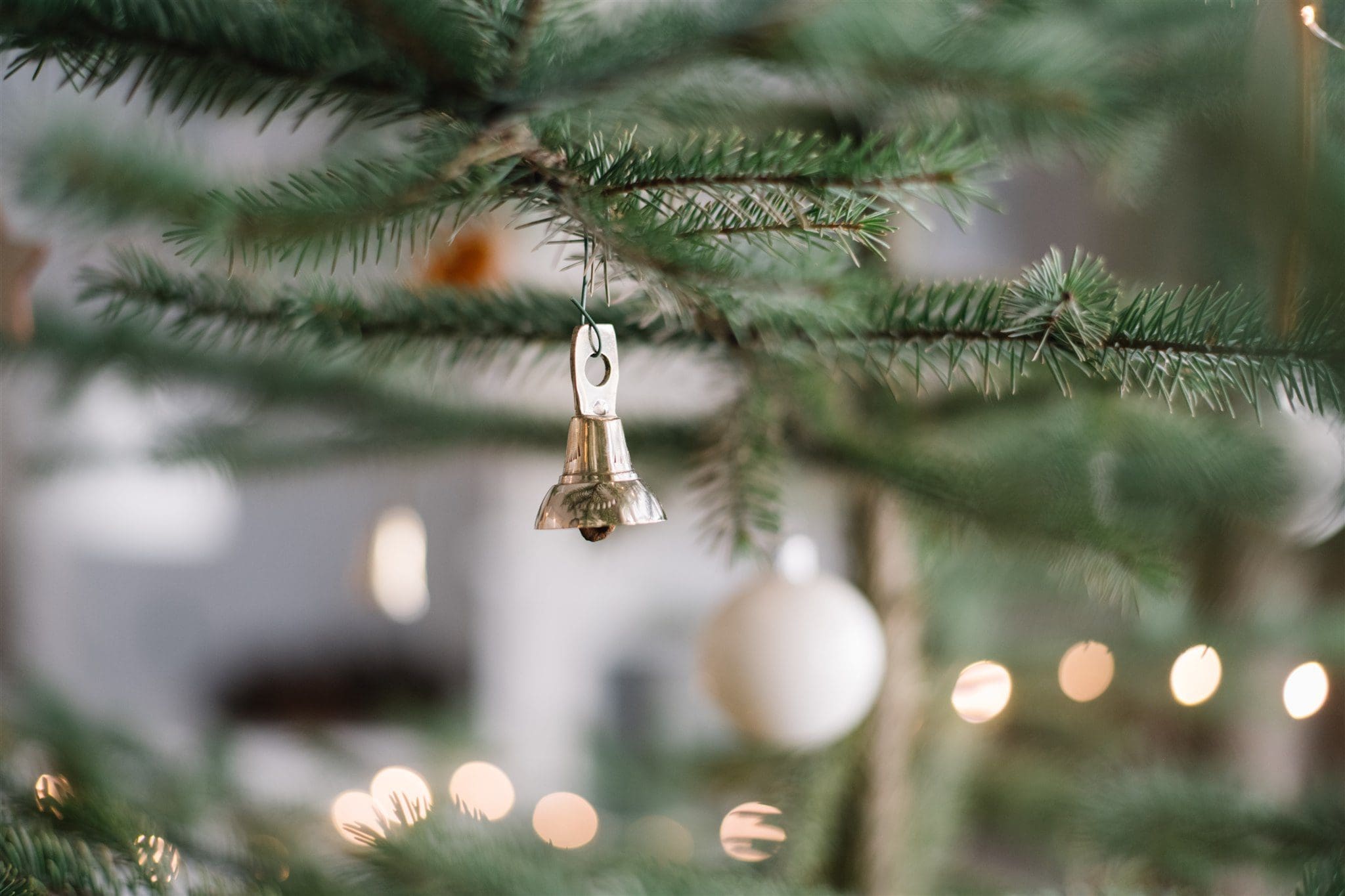 Easy DIY Brass Bell Garland - The Ginger Home