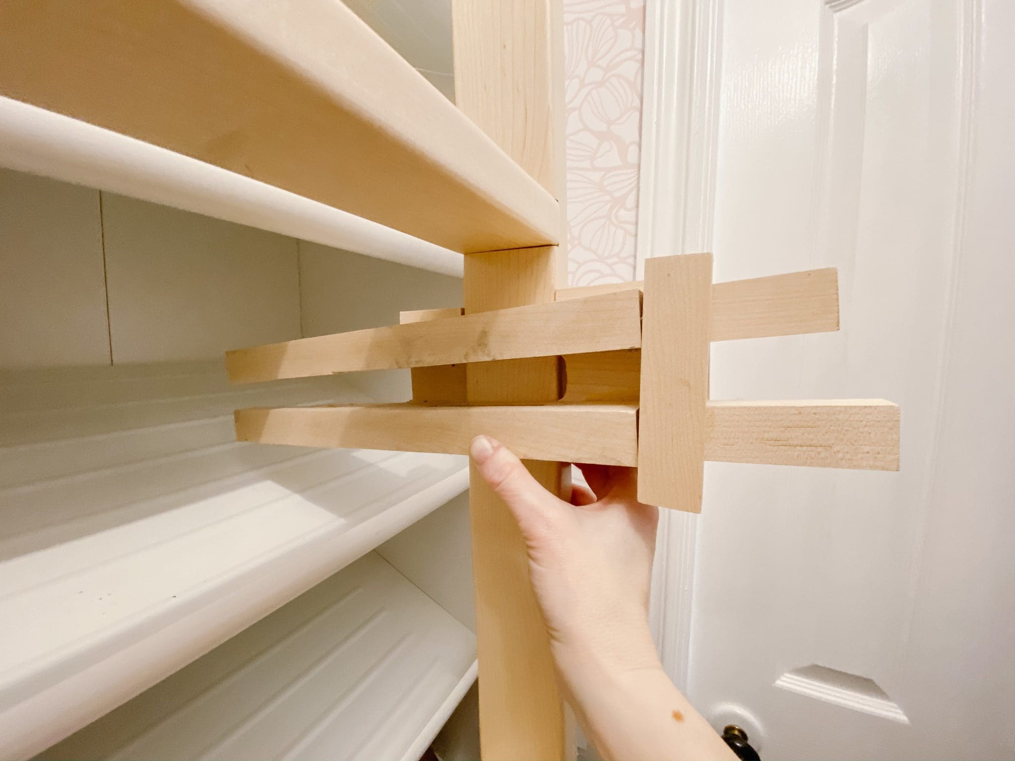 DIY Rolling Library Ladder Tutorial - The Ginger Home