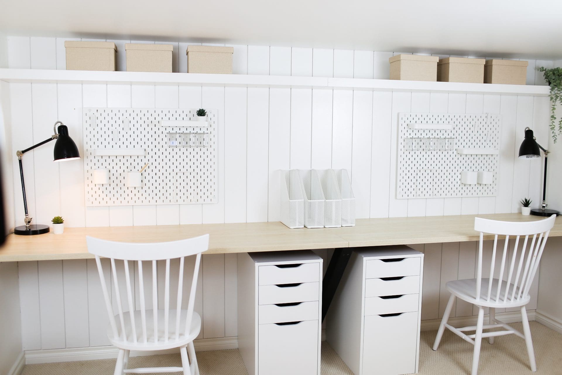 How to Build a DIY Homework Station - The Ginger Home