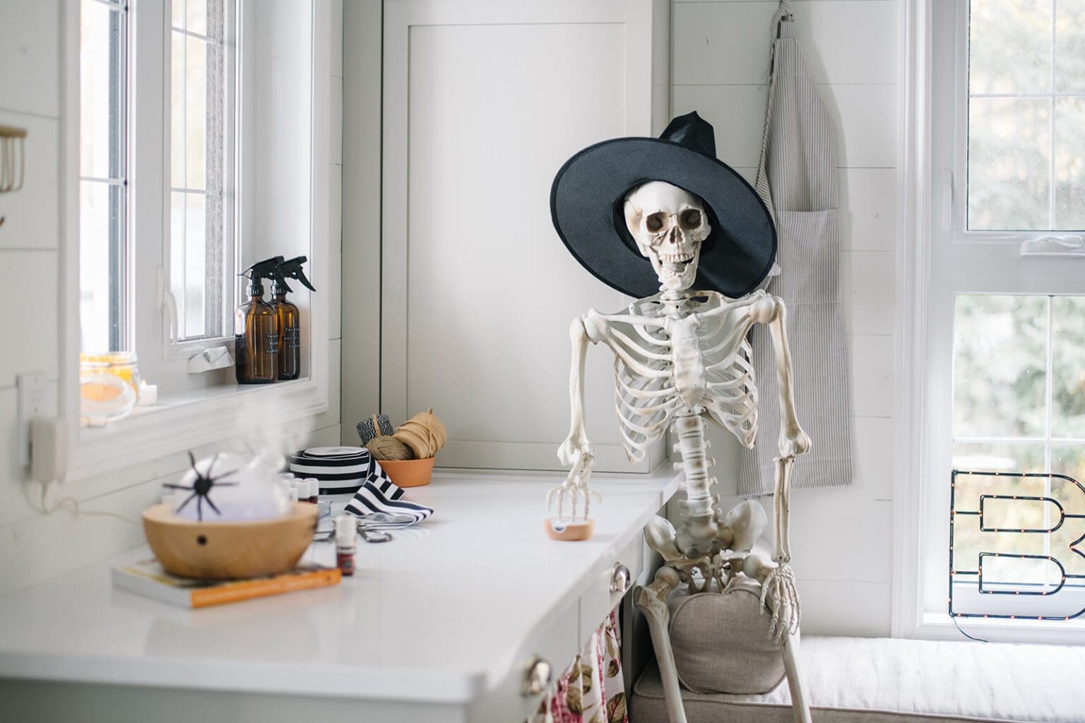 7 Fun Halloween Skeleton Pose Ideas - The Ginger Home